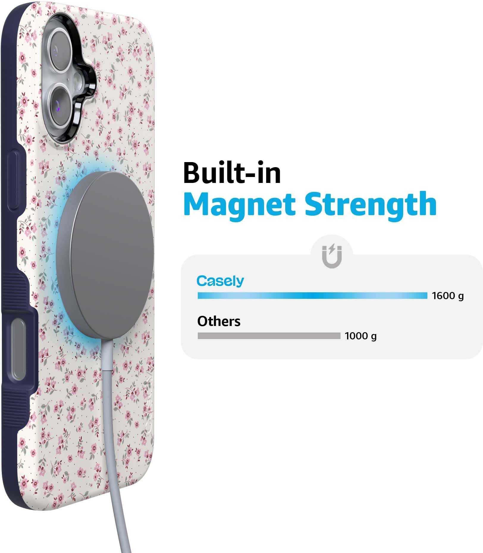 Mua Casely iPhone 16 Case | Cottage Charm | Cottagecore Case Floral | Bold Protective Design ...