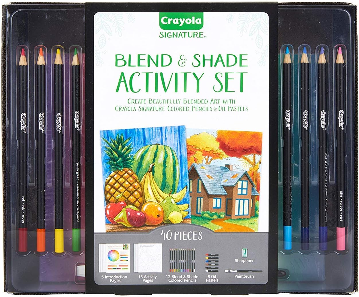 Crayola Blend & Shade Activity Set, Adult Coloring Art Set, 40Piece ...