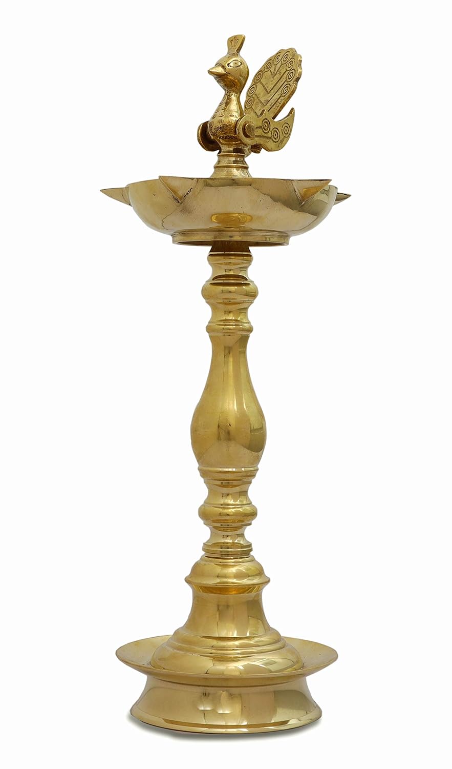 Buy DMI's 5 Faced Antique Brass Samai Also Known as Kerala Samai with ...