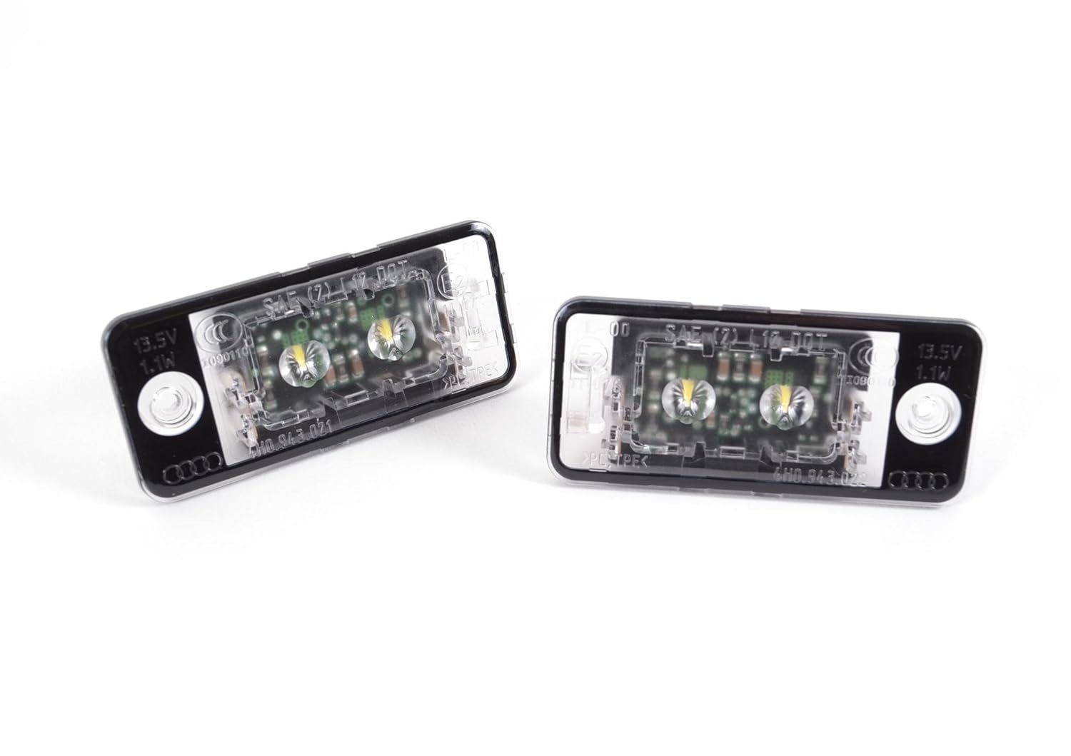 Audi Original Kennzeichenleuchten 4G0943021 LED Set of 2: Amazon.co.uk ...