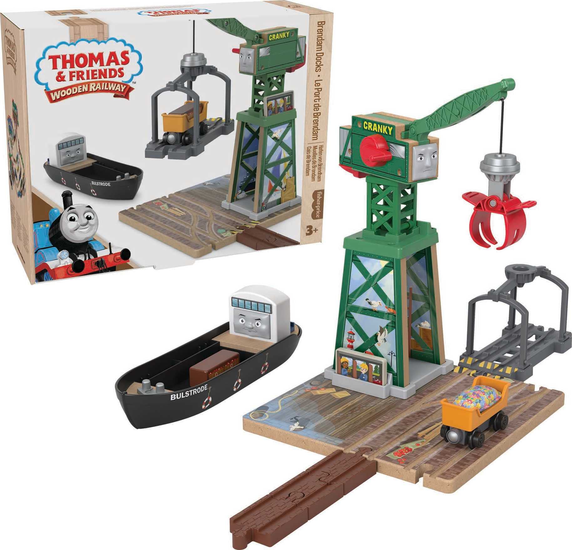 Mua Thomas & Friends Wooden Railway Toy Train Set Brendam Docks Wood ...