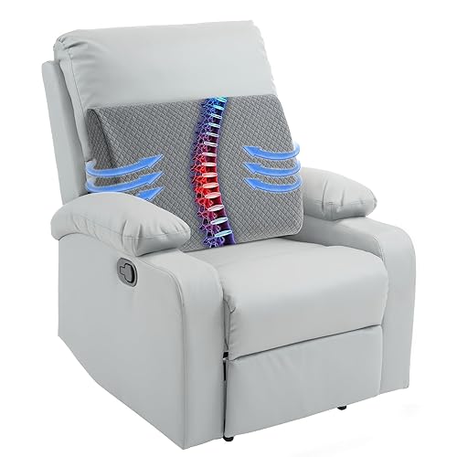 HOMBYS Lumbar Support Pillow for Recliner Chair, Memory Foam Back ...