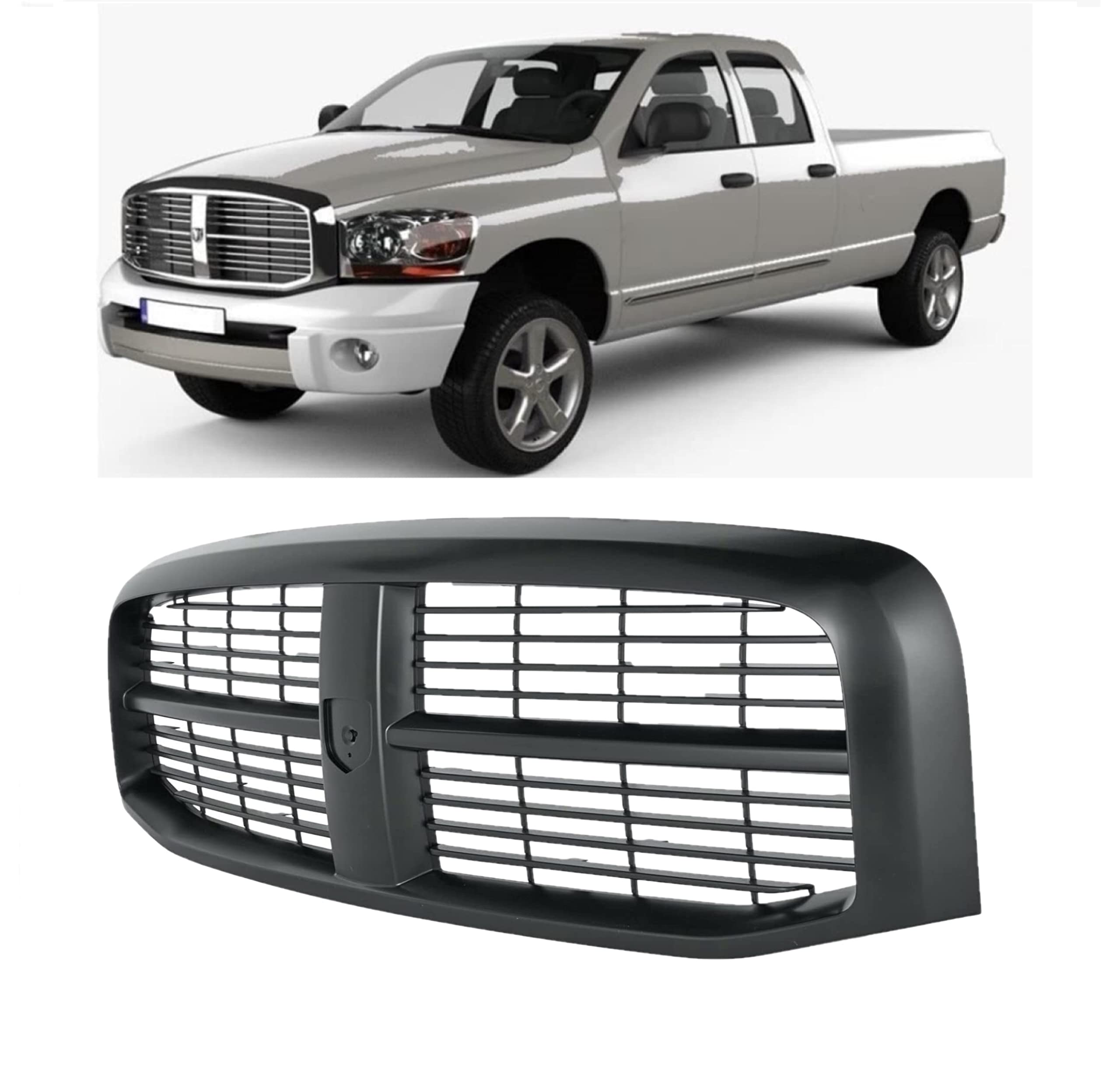 EzMech Front Grille Assembly Compatible With Dodge Ram 1500 Grill 2006 ...