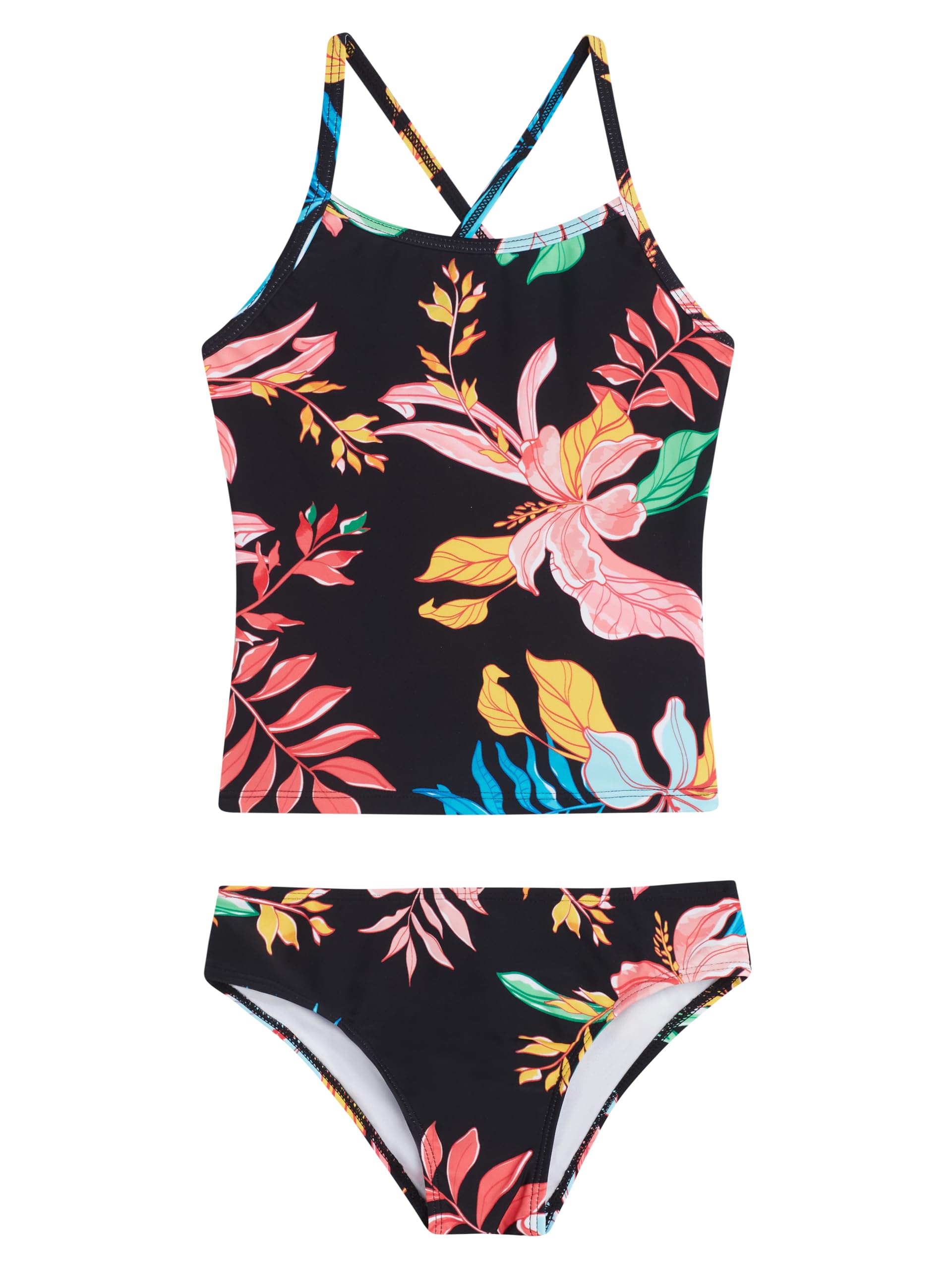 Kanu Surf Girls' Melanie Beach Sport 2-pc UPF 50+ Banded Tankini ...