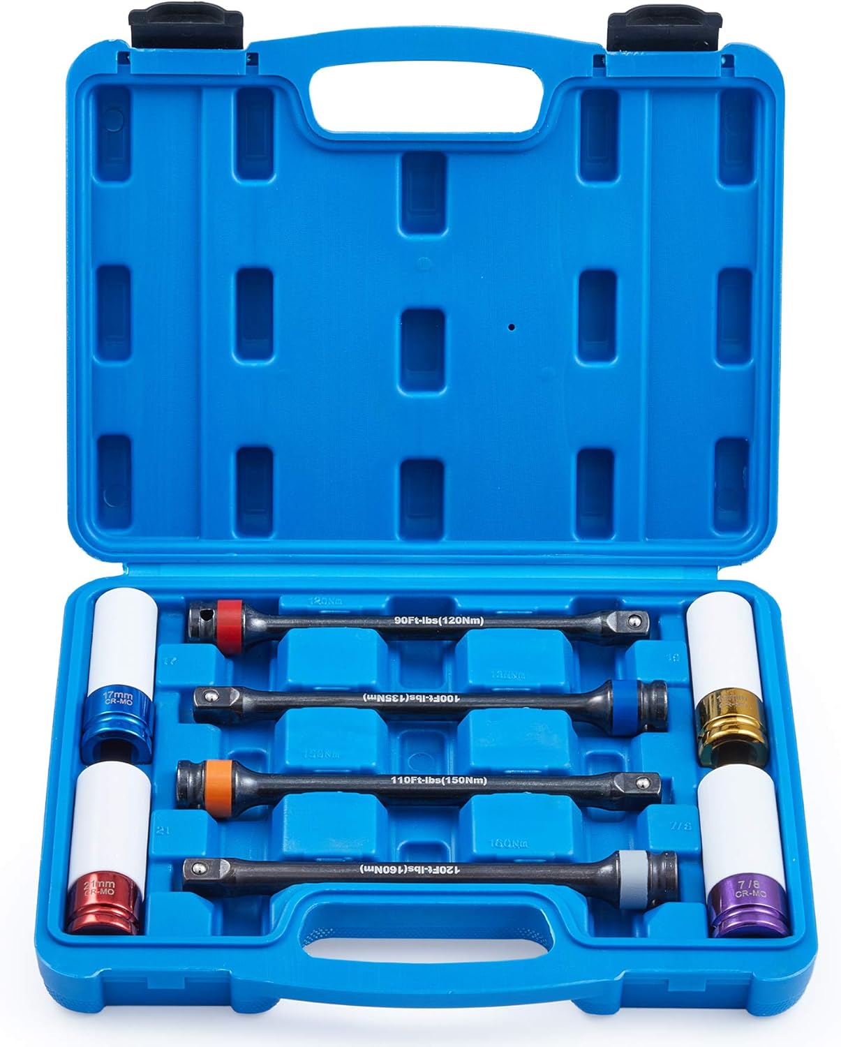 Torque Extension Tool Set with 90-120 ft-lb Torque Sticks 8pc 1/2 Drive ...