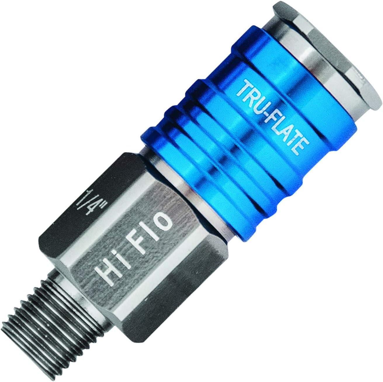 Tru-Flate 13-925 1/4" Body, T6 Aluminum 'HI FLO' Male Coupler ...