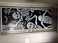 Amazon.com: Skeleton Door Cover - Halloween Wall Decoration : Patio ...