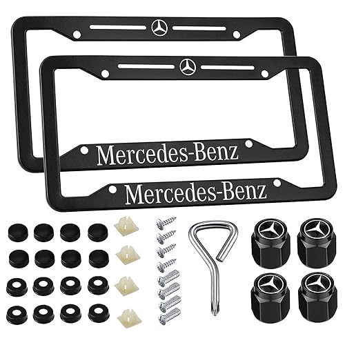 Mercedes Benz License Plate Frames For Mercedes Benz Aluminum Alloy