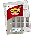 Command Small Stainless Steel Metal Hooks 8 Hooks, 10 Strips, Decorate ...