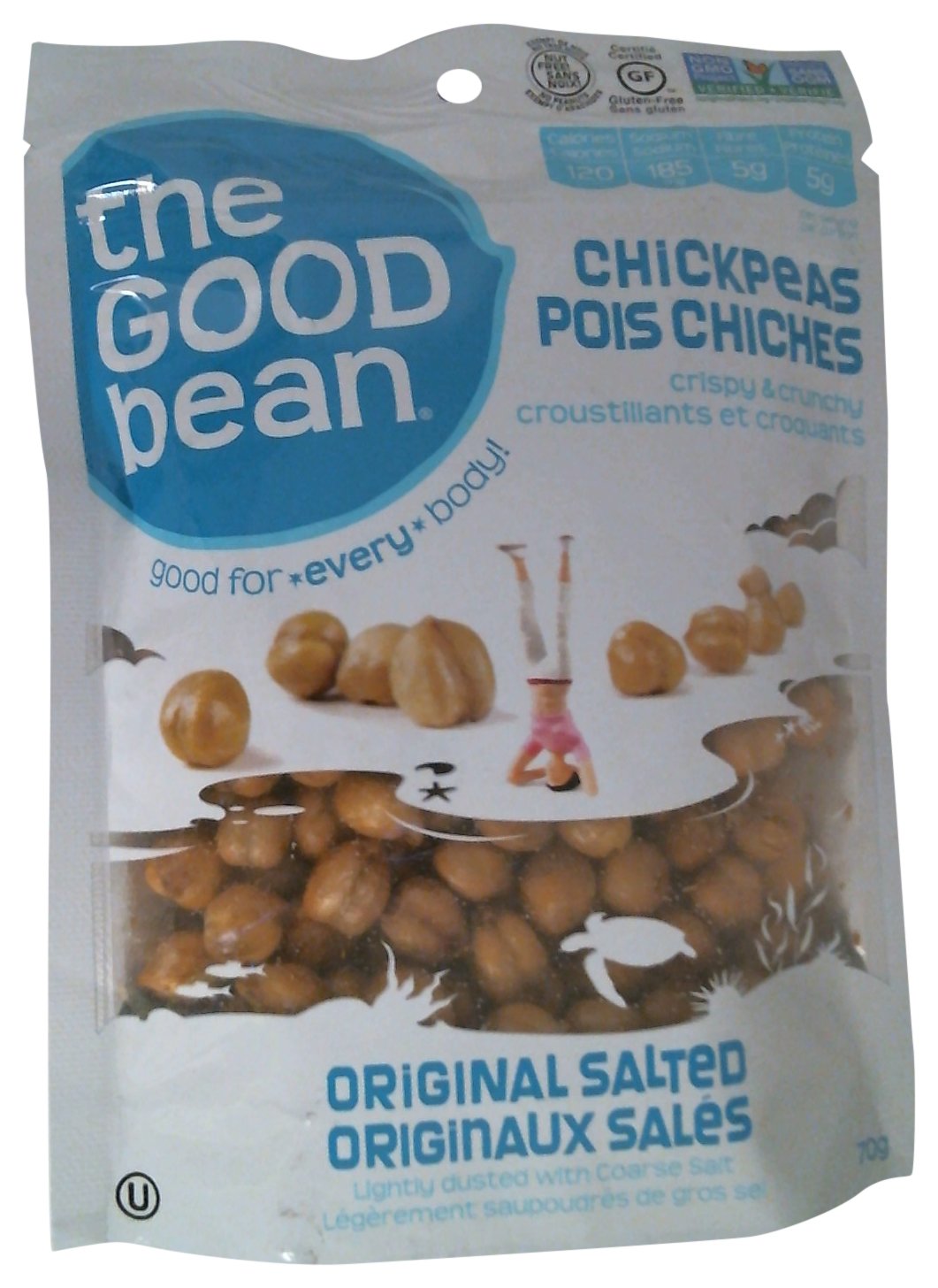 Amazon.com: The Good Bean Chickpea Snacks, Sea Salt, Gluten and Nut ...