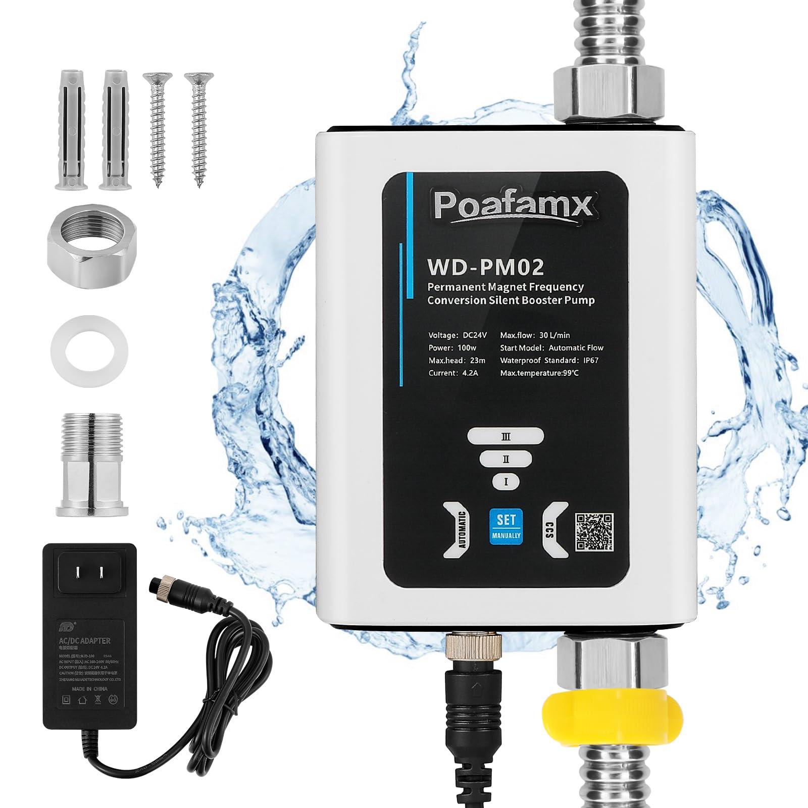 Mua Poafamx Fully Automatic Booster Pump, Max Flow Rate 30L/min ...
