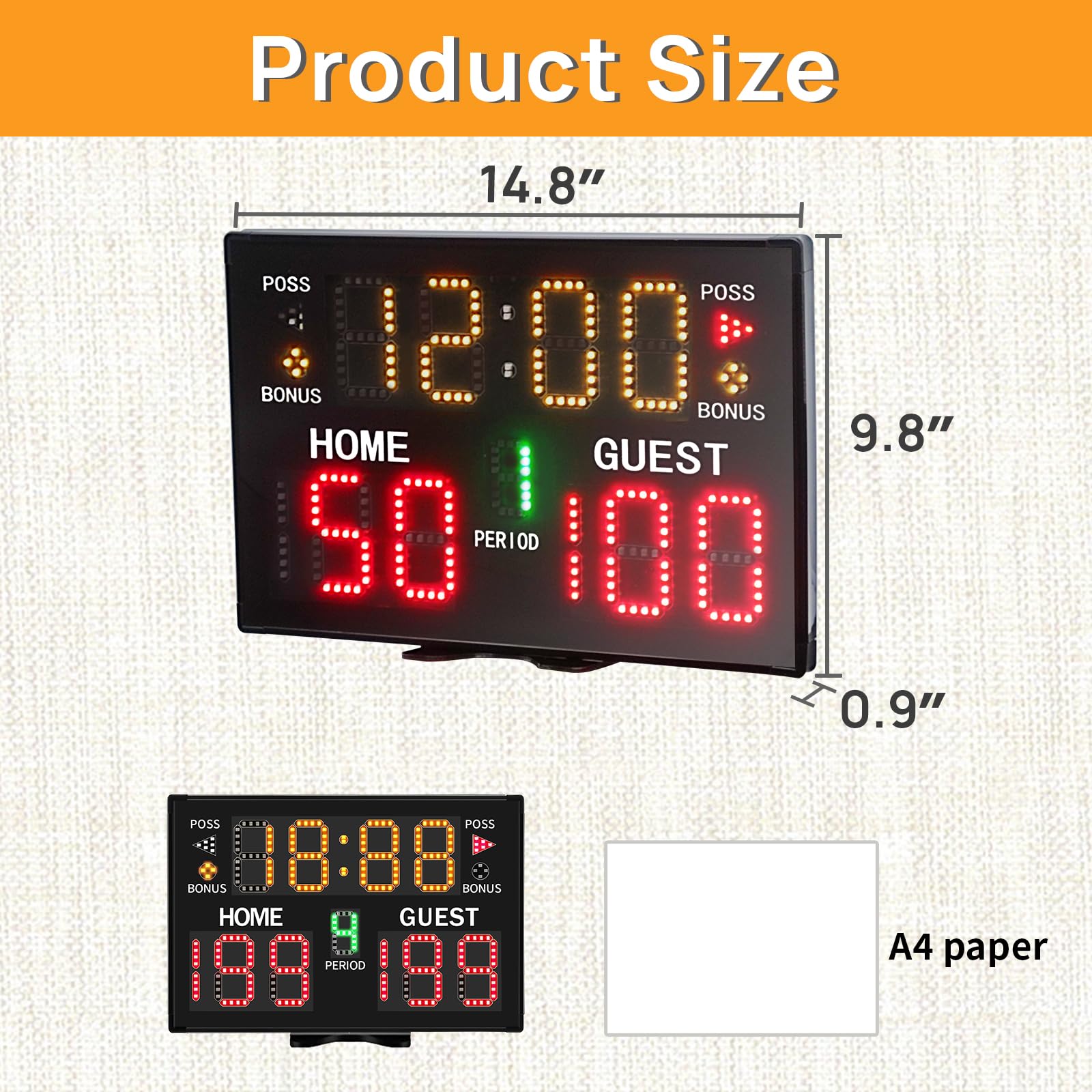 Mua YZ Battery Powered Electronic Basketball Scoreboard Timer Clock ...