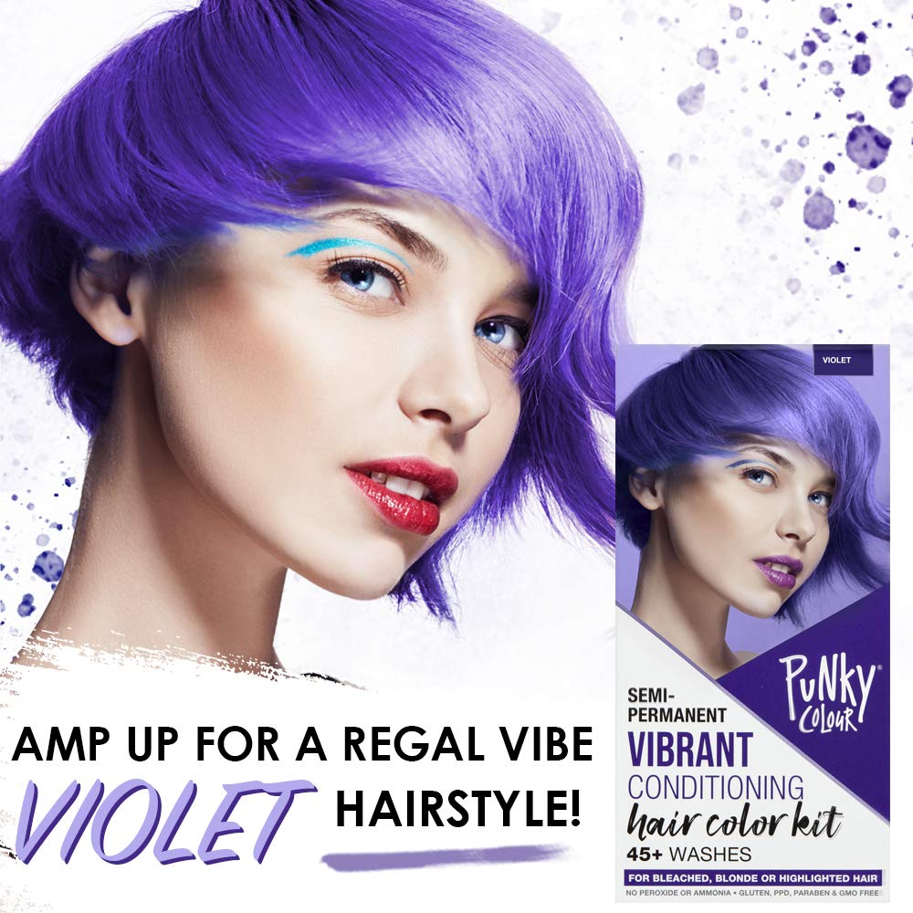 Mua Punky Colour Box Kit Violet Semi Permanent Hair Color - Vegan ...