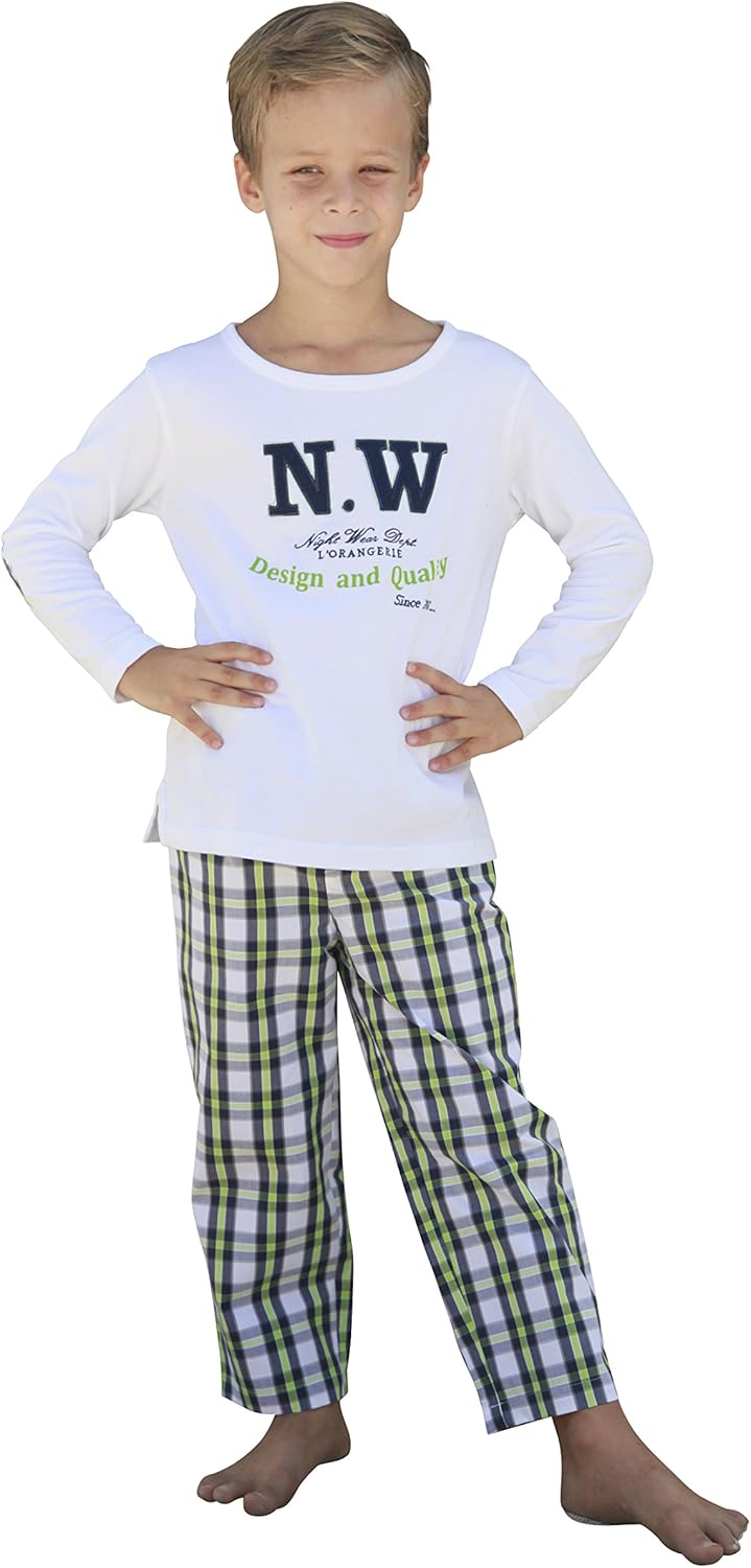 L'Orangerie Pyjama Garçon - Manches Longues - Pantalon Et T-Shirt Haute ...
