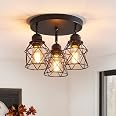 ABEAJAT Kitchen Light Fixtures, Adjustable Semi Flush Mount Ceiling ...