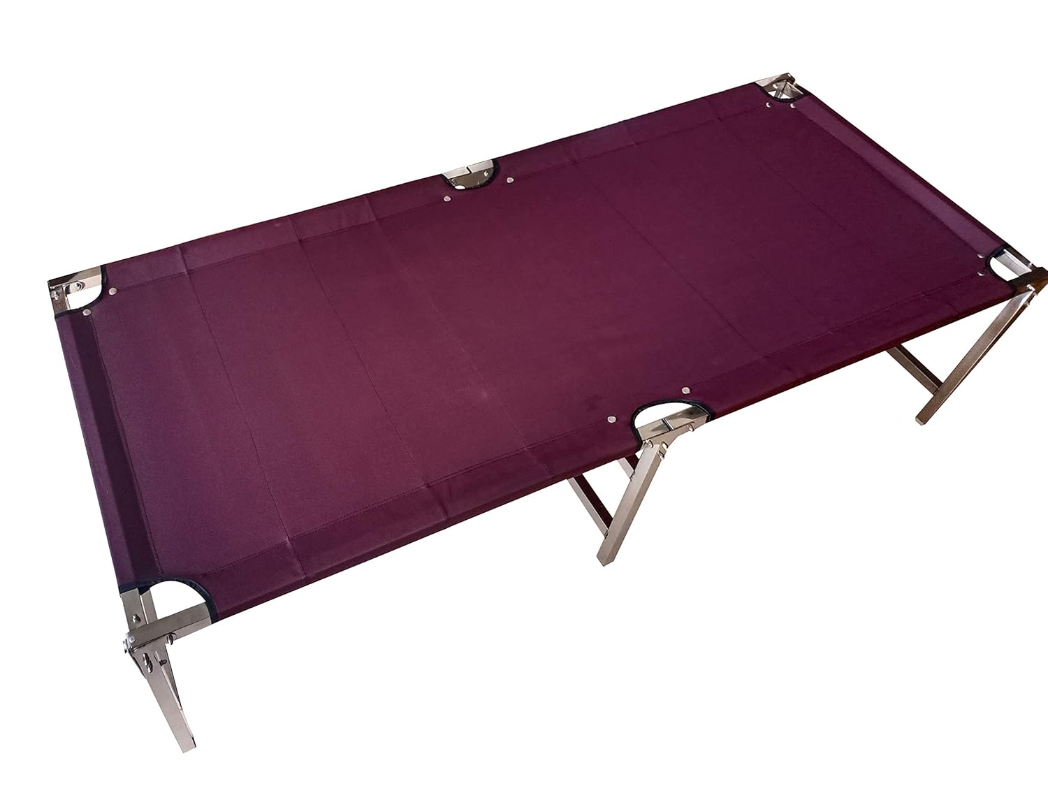 Gokich Folding Khatlo Bed Stainless Steel Strong Frame Single Person ...