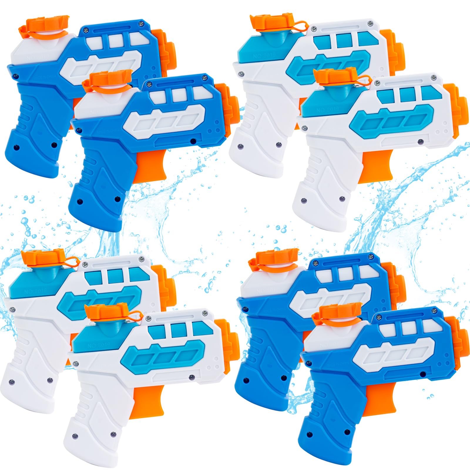 8 Pack Water Pistol for Kids, Small Mini Water Squirt Gun for Summer ...