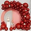 Ruby Red Balloons 100pcs Dark Red Balloon Garland Arch Kit 5/10/12/18 ...