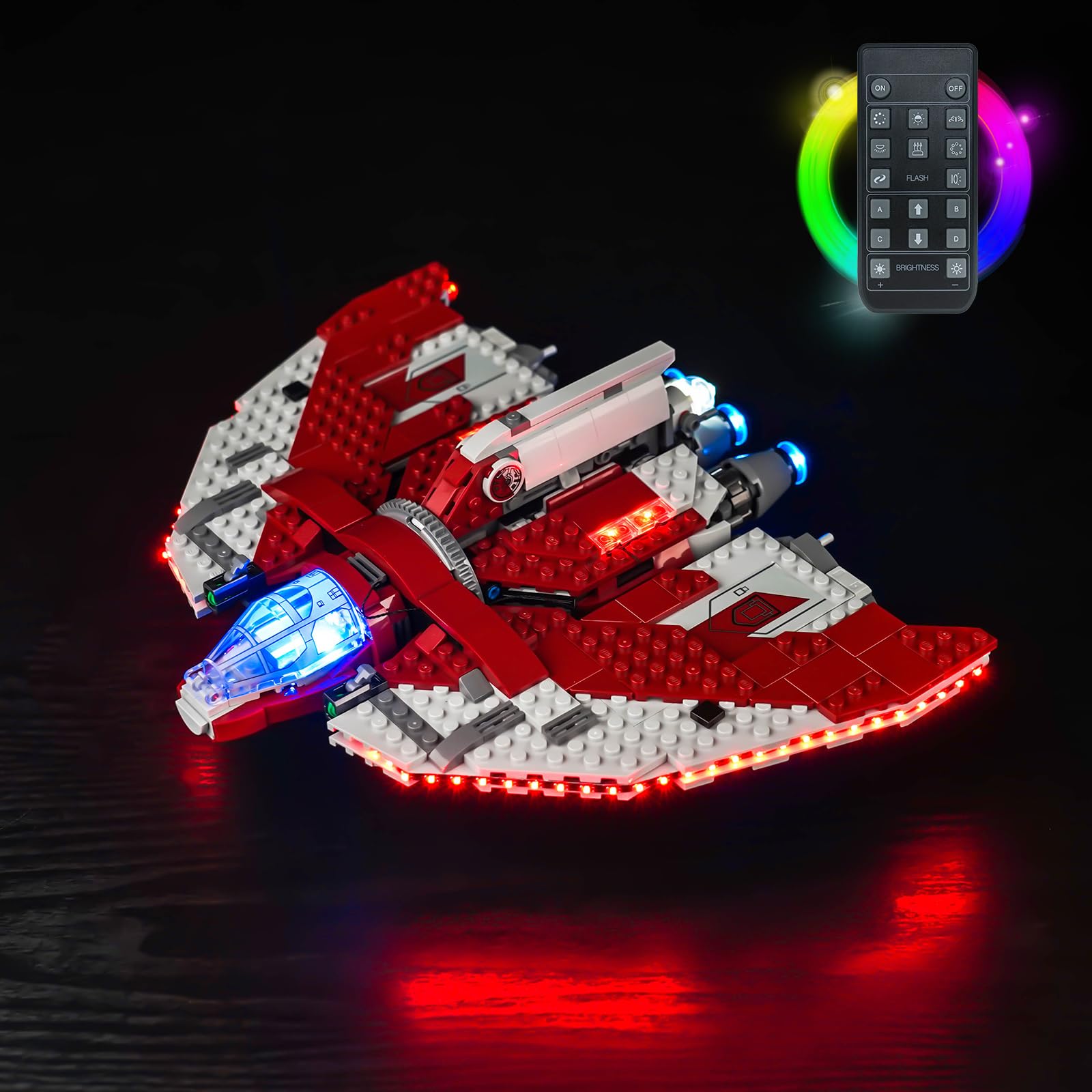 LocoLee LED Light Kit for Lego Ahsoka Tano's T-6 Jedi Shuttle 75362 ...