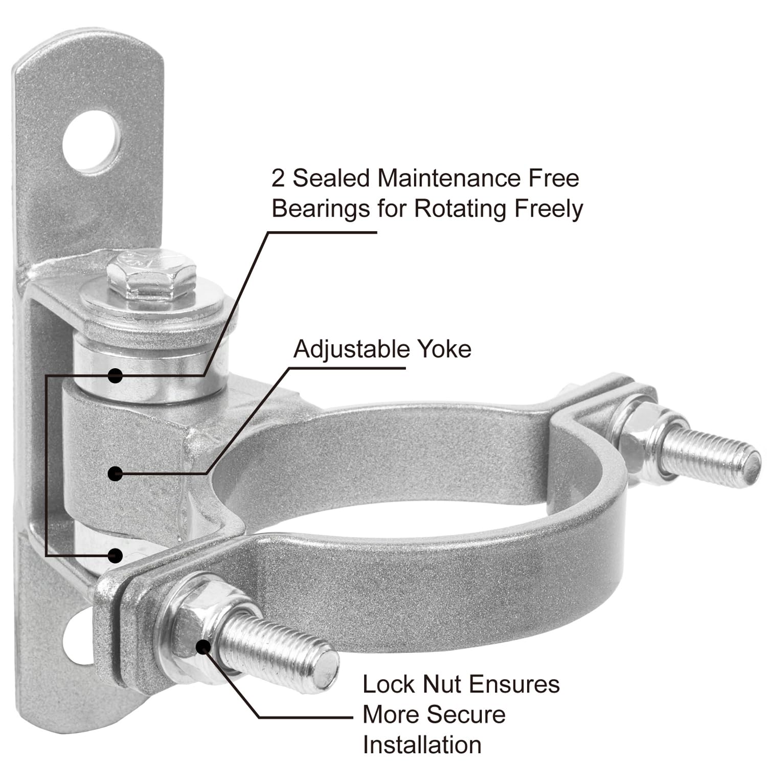Mua Heavy Duty 4" Round Bolt-On Sealed Bearing Industrial Metal Gate ...