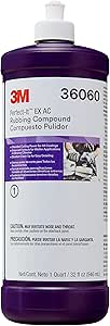 3M Perfect-It EX AC Rubbing Compound 36060, 1 qt (32 fl oz),1 Pack, Polishing & Rubbing ...