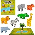 Amazon.com: POPULAR PLAYTHINGS Mini Magnetic Mix or Match Animal Toys ...
