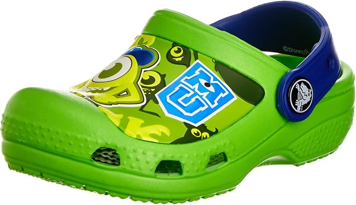 Crocs Kids - Clog Monsters - neon Green Cerulean Blue: Amazon.co.uk ...