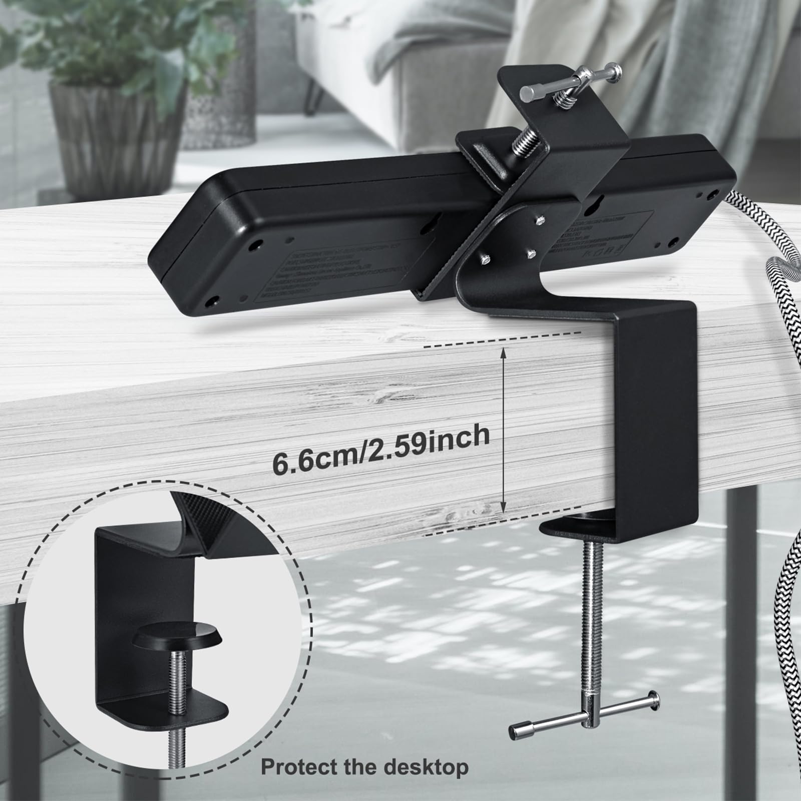 Mua Desk Clamp for Power Strip - Removable Power Strip Holder for Desk ...
