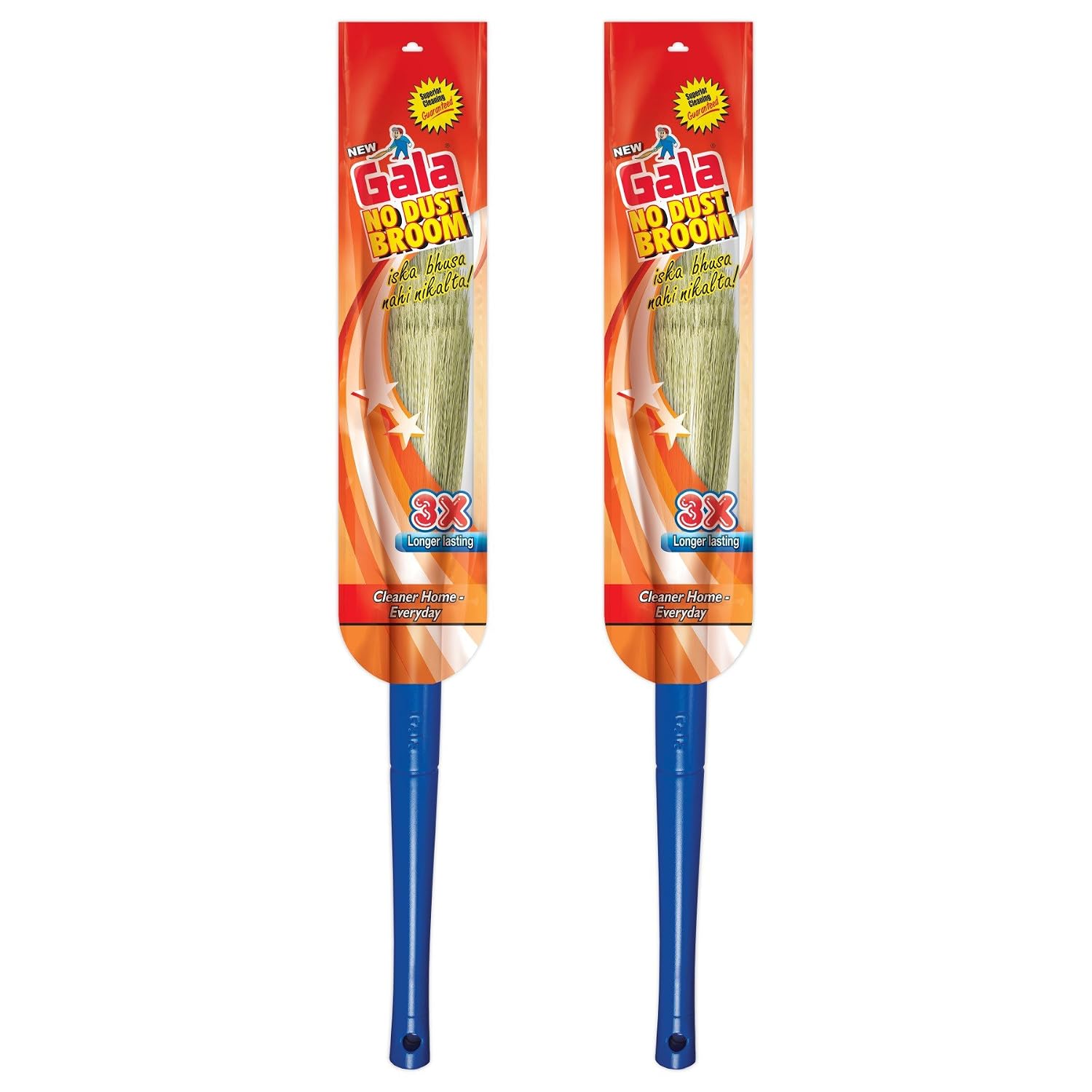 Gala No Dust Floor Broom – Synthetically engineered bristles – Blue ...