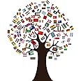Amazon.com: World Flags Tree Bulletin Board Decorations International ...