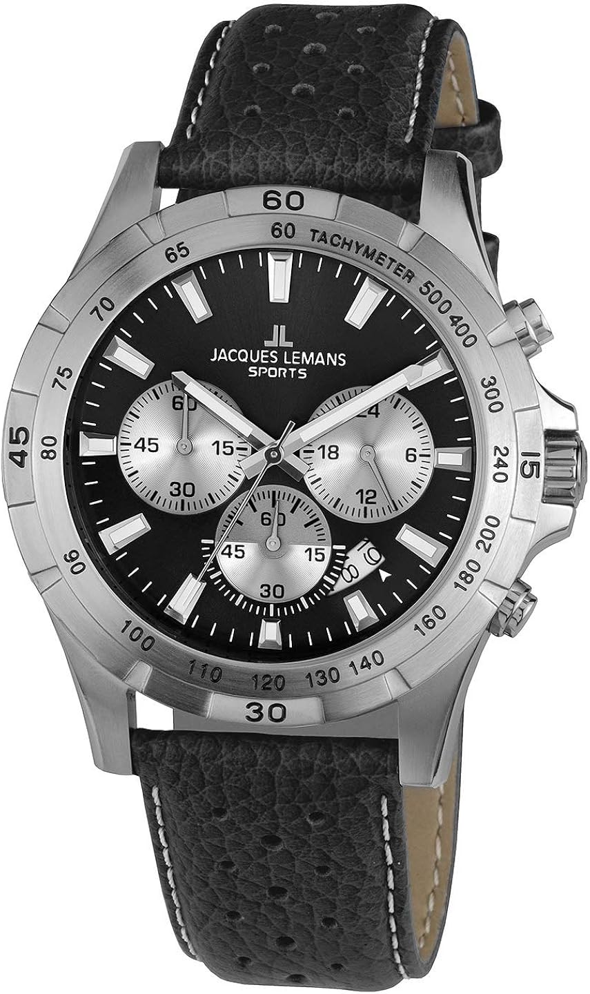 Jacques Lemans mens watch Sport Montreal chronograph 1-1670C-2: Amazon ...