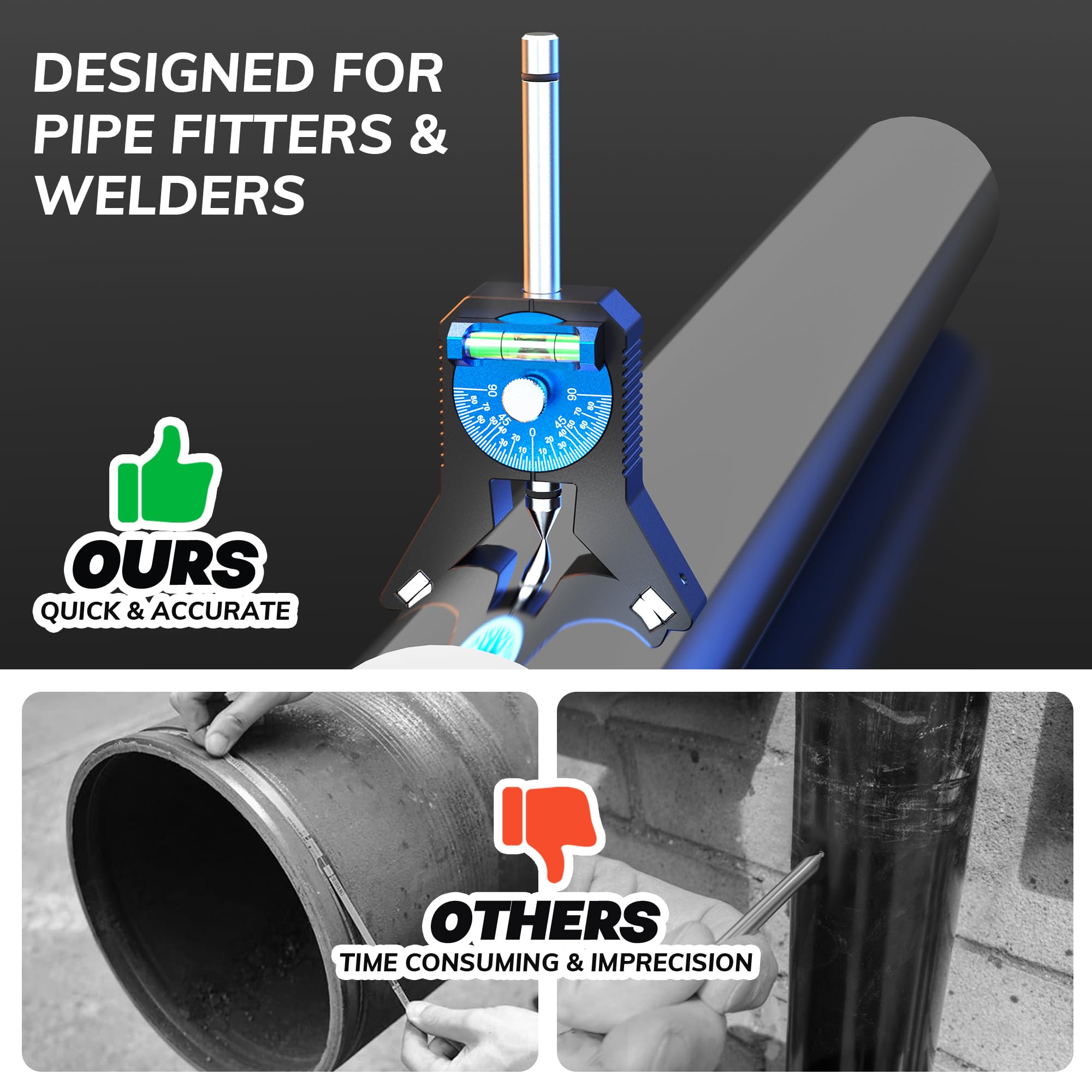 Mua Pipe Center Finder, Pipe Marking Center Tool, Locate and Mark the ...