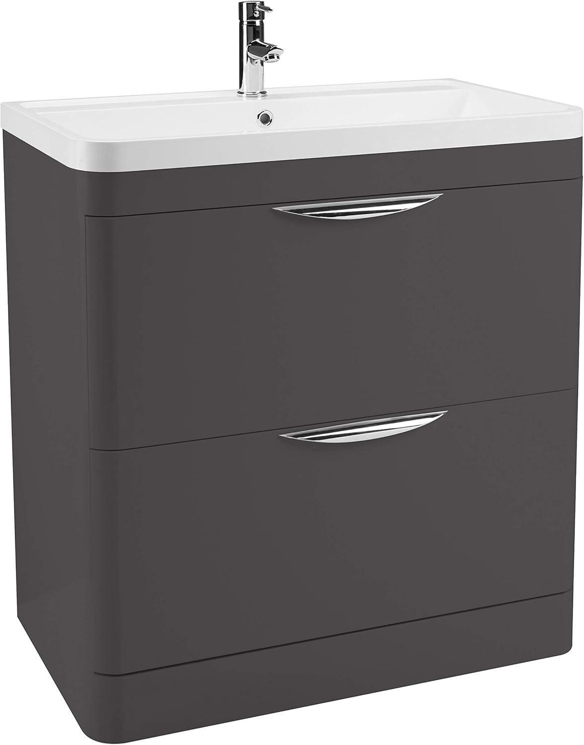 Nuie FPA904 Parade Modern Bathroom Floor Standing Vanity Storage Unit ...