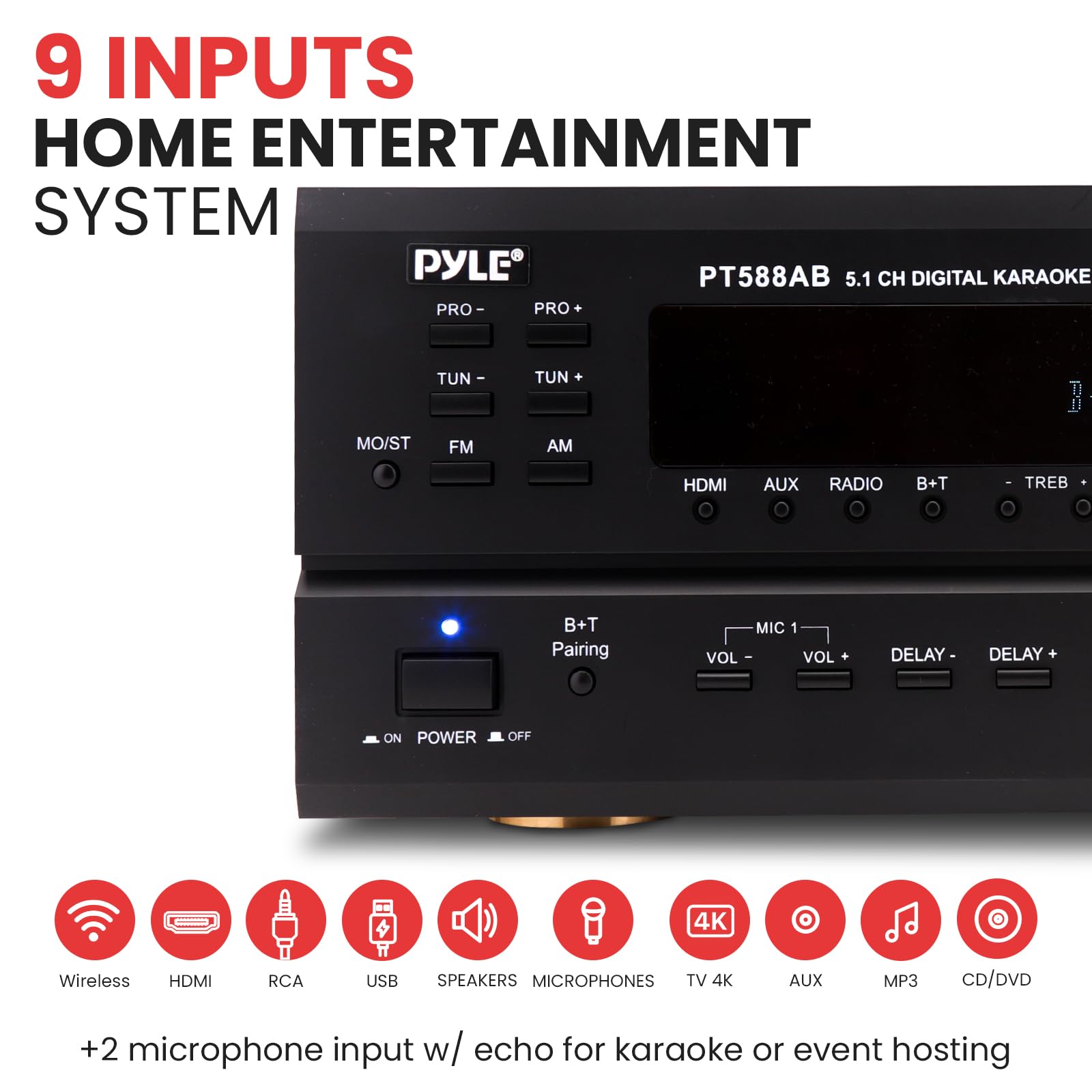 Mua Pyle Wireless Bluetooth Power Amplifier System-420W 5.1 Channel ...