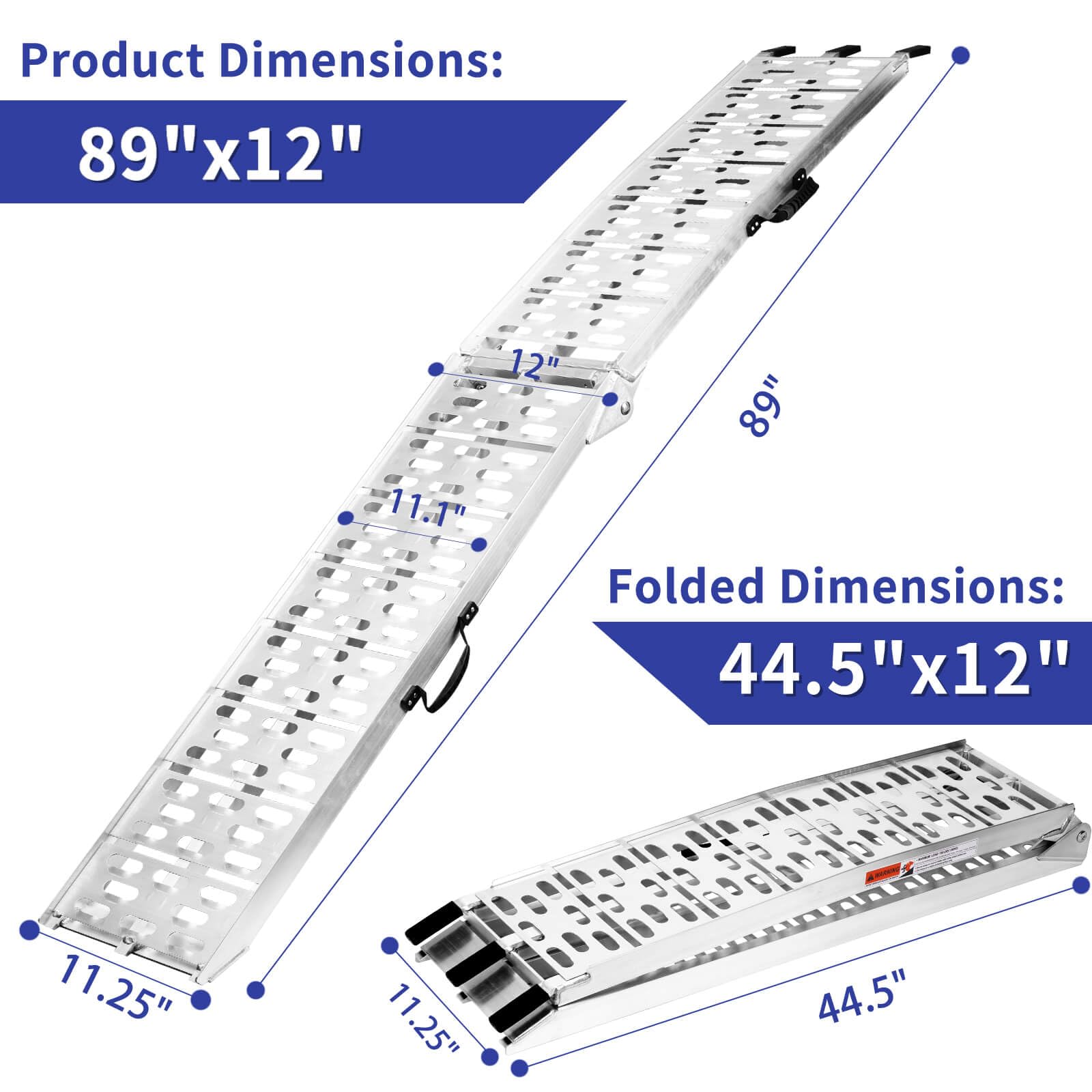 Mua MAXIVMAN 7.5FT Aluminum Loading Ramps for Pickup Trucks, Anti-Slip ...