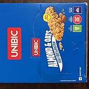 Unibic Snack bar Almond & Oats Pack of 12, 360g: Amazon.in: Grocery ...