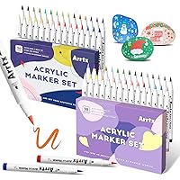 Amazon.com : Arrtx Acrylic Paint Pens, 58 Colors for Rock Painting ...
