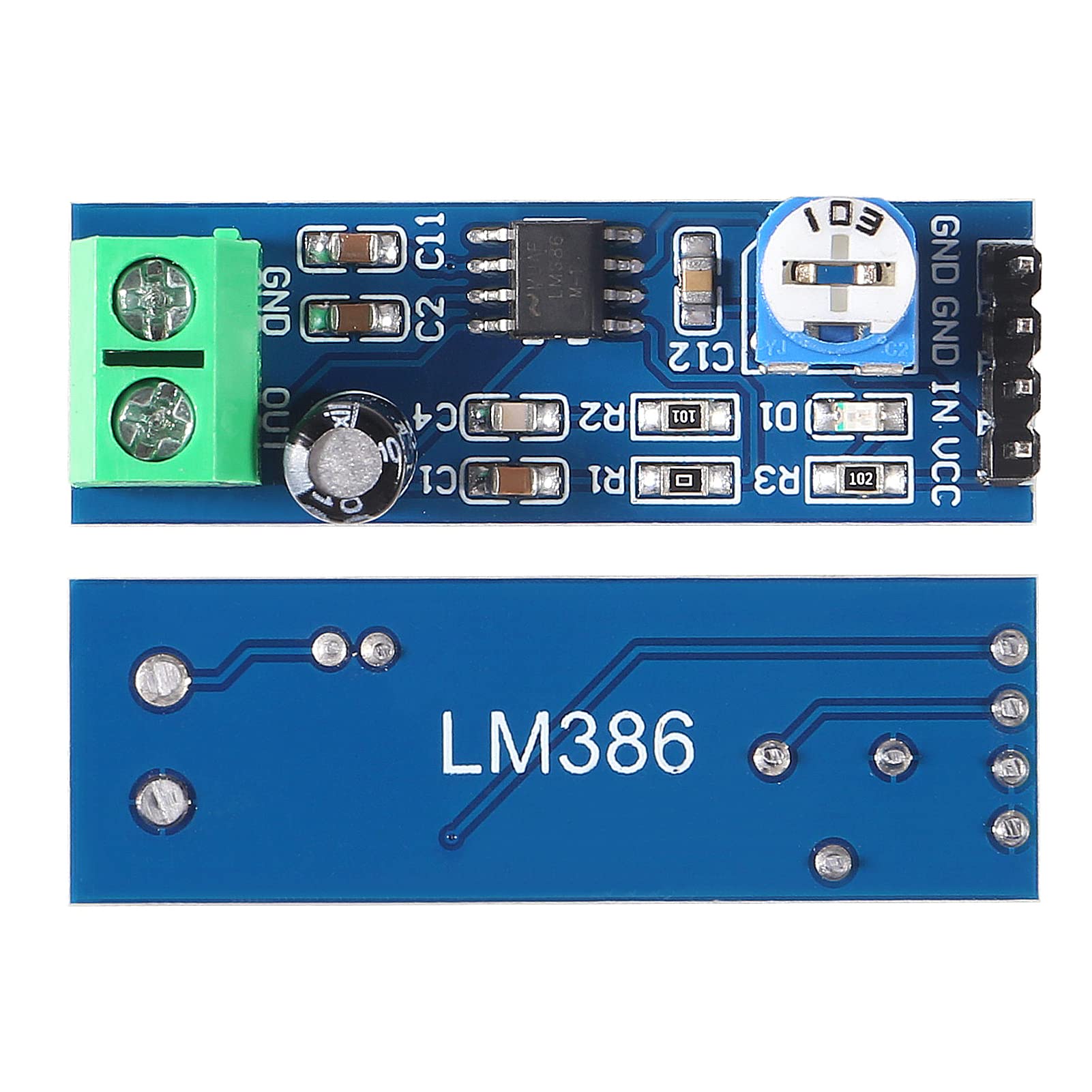 Mua Shutao LM386 Mono Power AMP Module, 1 Channel, 1 Watt, 4-12V DC, 10Pcs Audio Amplifier Board ...