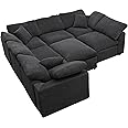 Amazon.com: FANYE Oversized Modular Cushions Sofa Movable Ottoman,L ...