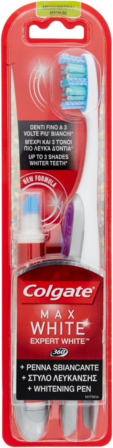 Colgate Expert White Whitening Pen Toothbrush – Pack of 1 Brush + 1 ...