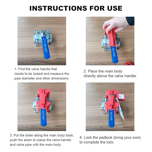 Ball Valve Lockout Device Master Lock Wedge-Style Ball Valve Lockout ...