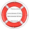 WTMORE 28" Life Ring Buoy With Floating Rope, Reflective Tape, and ...