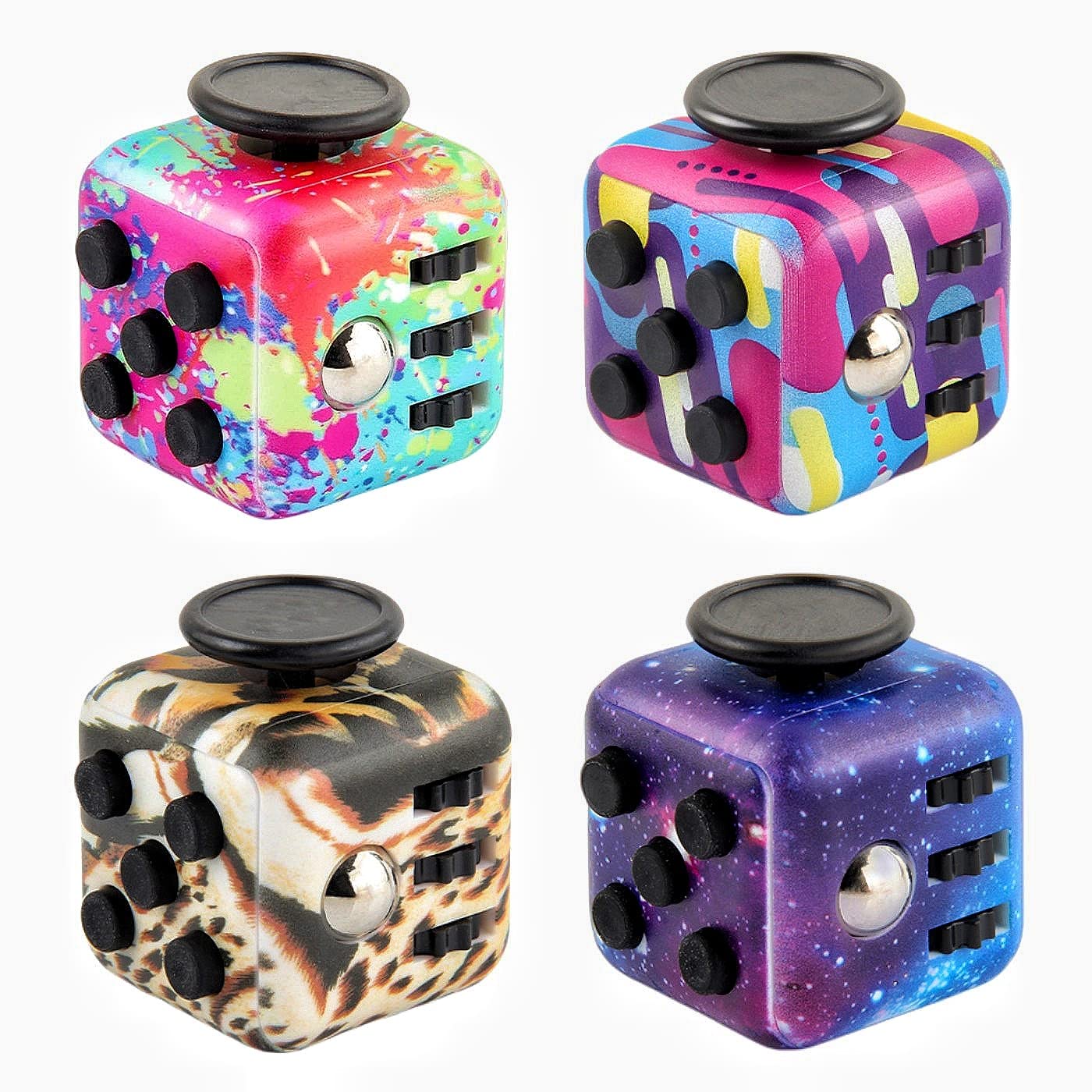 Mua 4 Pack Fidget Cube Fidget Toy, Magic Cube Stress and Anxiety Relief ...