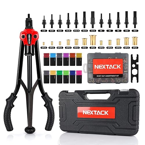 NEXTACK Heavy Duty Rivet Nut Tool Kit, 16" Rivnut Nutsert Tool Set ...