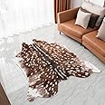 Amazon.com: Faux Deer Rug Cowhide Rug Animal Rug Deer Print Rug Faux ...