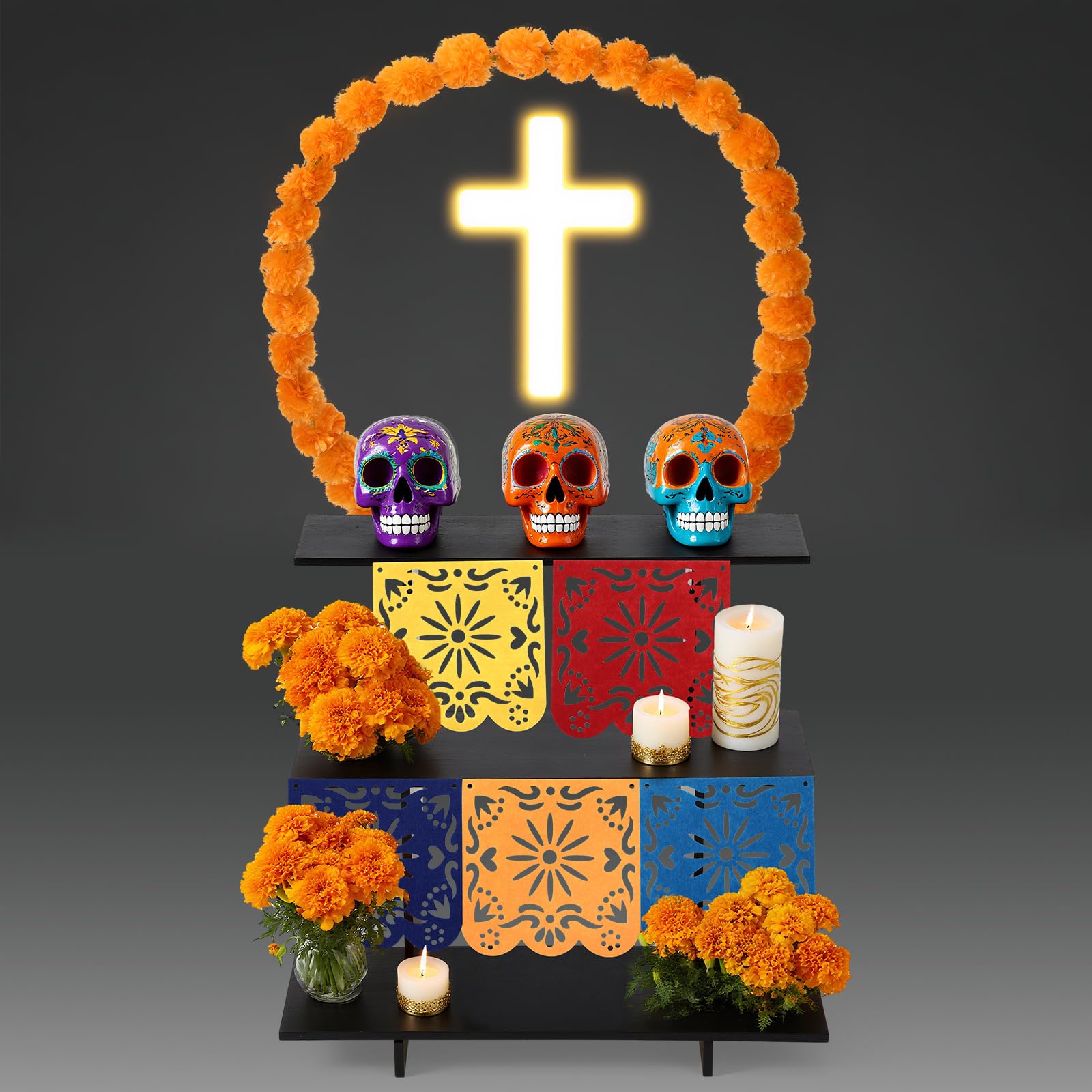 Geelin Day of The Dead Altar Kit Día De Muertos Altar Decor Set Include ...