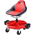 Amazon.com: ZAVEROX Rolling Garage Stool 300LBS Adjustable Mechanic ...