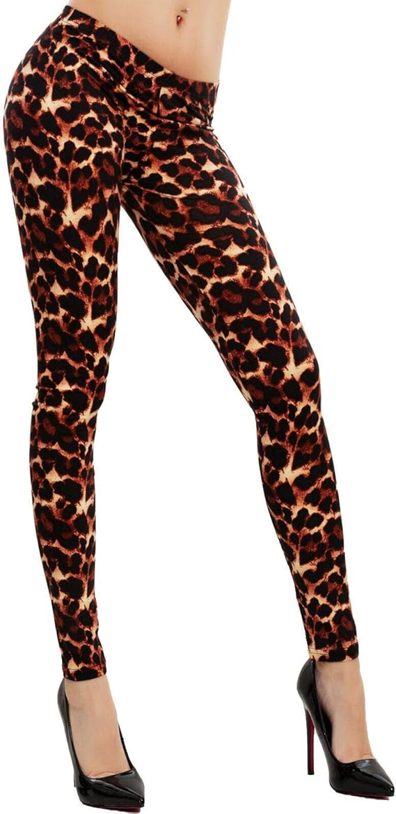 Toocool - Leggings donna aderenti pantaloni maculato leopardato ...