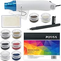 Amazon.com: Embossing Kit with Heat Tool Bundle, Embossing Powders ...