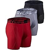 DEVOPS Men's Perfomance Cool Dry Mesh Underwear Boxer Trunk 9-inch Brief (3 Pack) at Amazon Men ...